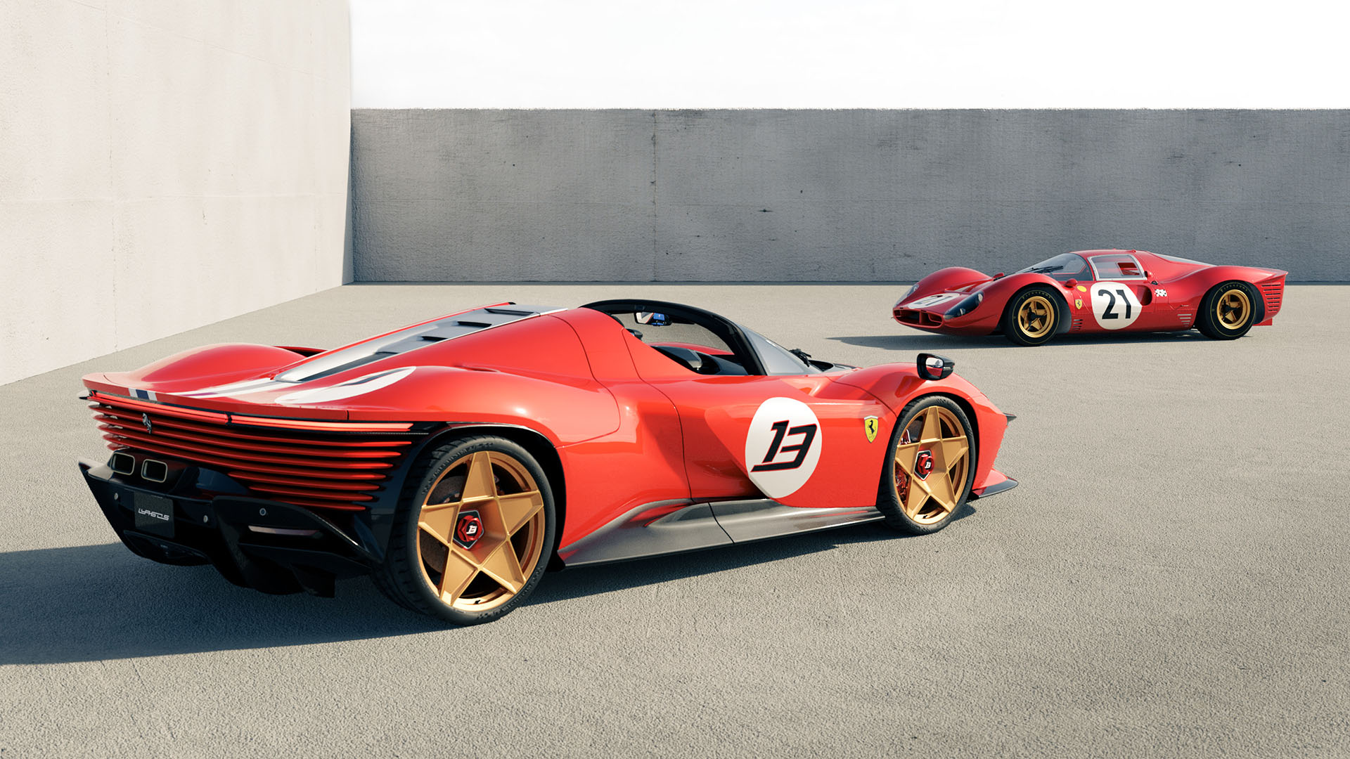 FERRARI DAYTONA SP3 FORGED WHEELS - Llagosdesign