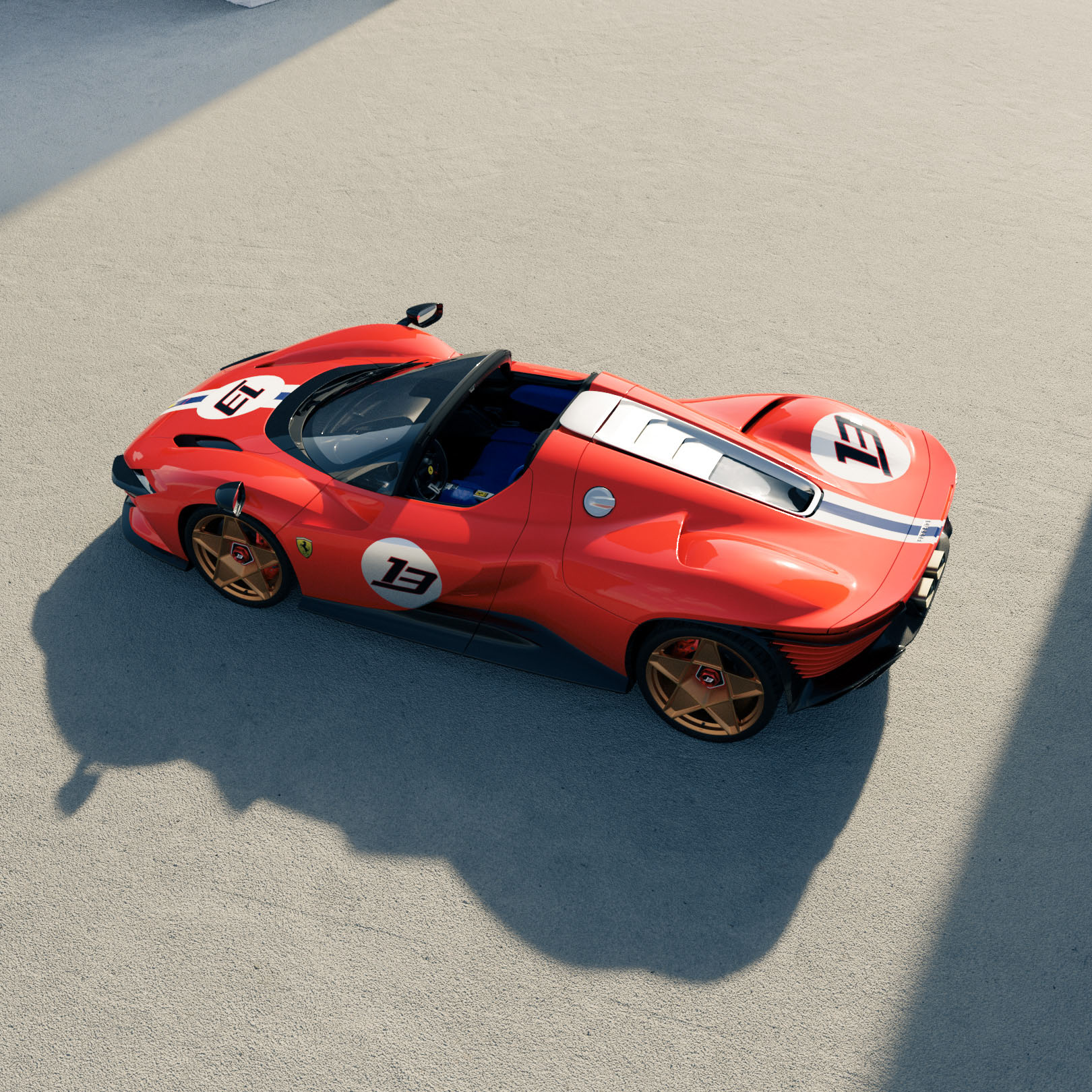 FERRARI DAYTONA SP3 FORGED WHEELS - Llagosdesign