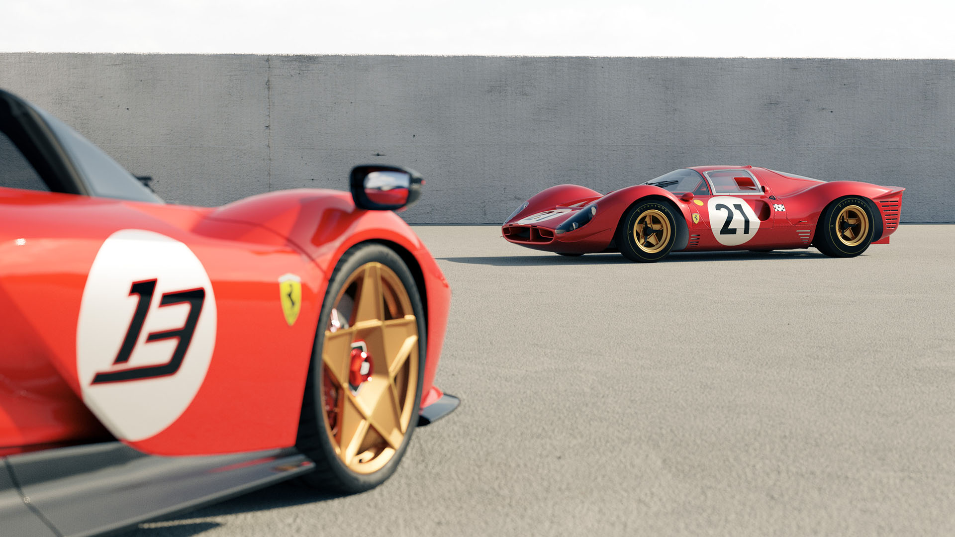 FERRARI DAYTONA SP3 FORGED WHEELS - Llagosdesign