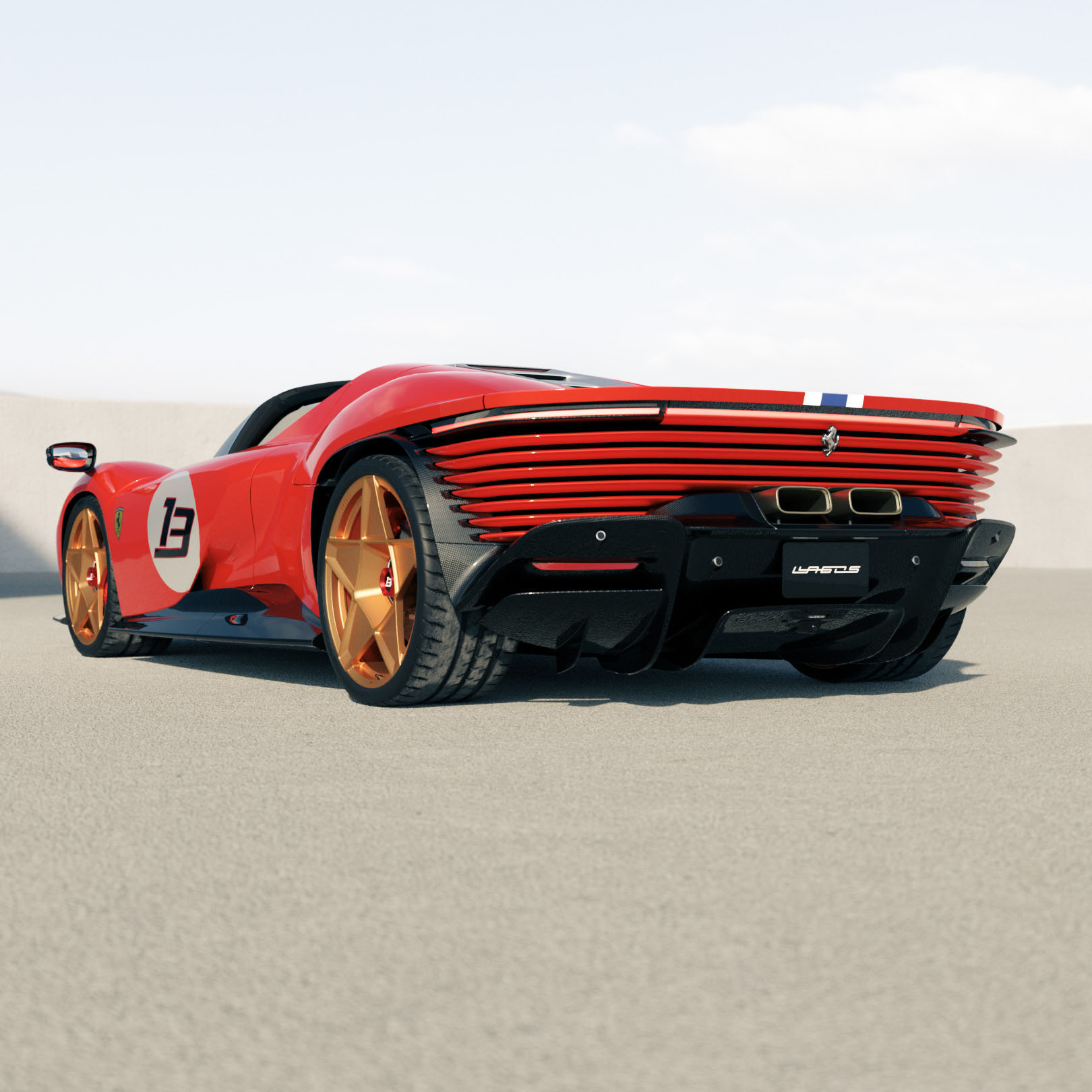 FERRARI DAYTONA SP3 FORGED WHEELS - Llagosdesign